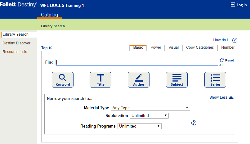 Librarian and Library Staff Login – W-FL BOCES School Library System