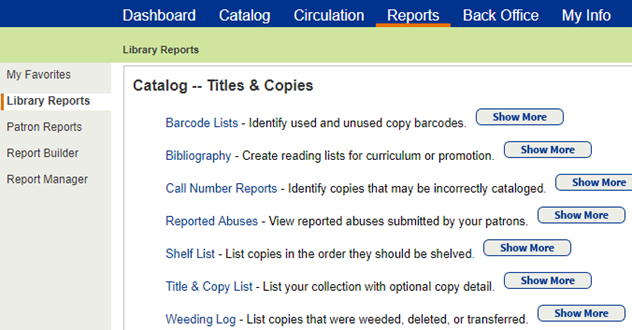 Weeding Log Report – W-FL BOCES School Library System